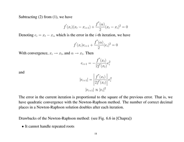 Lecture 04 newton-raphson, secant method etc