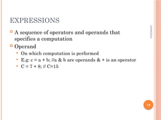 Lecture - Operators in C++ (Book: Tony Gaddis).pptx | Programming Languages | Computing