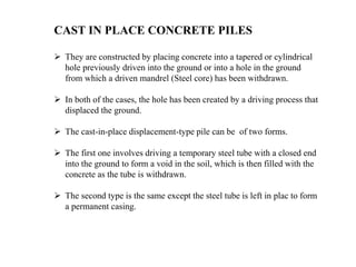 Lecture-04 Piles.pptx | Civil Engineering Industry | Industries