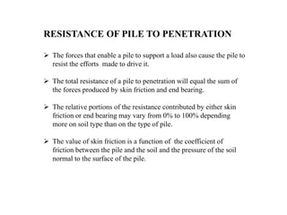 Lecture-04 Piles.pptx | Civil Engineering Industry | Industries