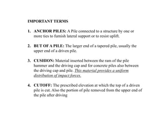 Lecture-04 Piles.pptx | Civil Engineering Industry | Industries