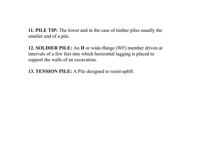 Lecture-04 Piles.pptx | Civil Engineering Industry | Industries