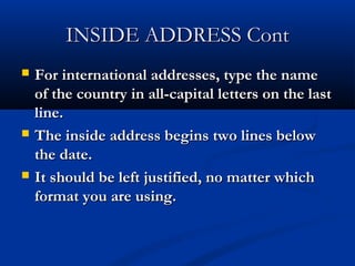 Lecture 05 business letter with sample | PPT