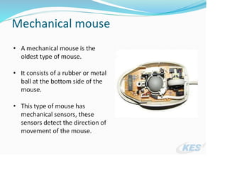 Lecture-05(Mouse Tecnology).pptx.pdf on Computer peripheral | PPT