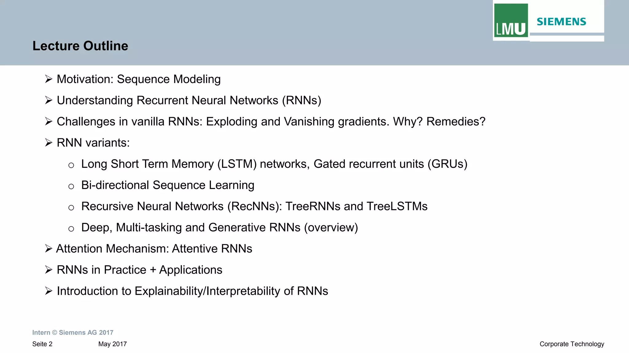 Lecture 05 Recurrent Neural Networks Deep Learning By Pankaj Gupta Pdf Technology And Computing
