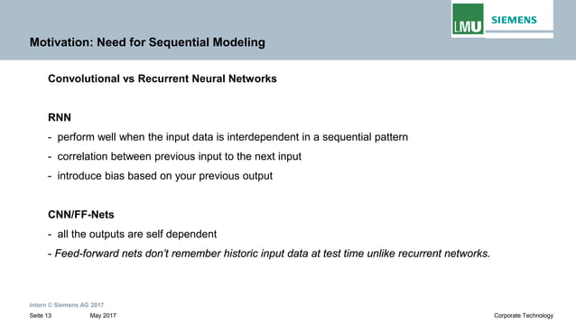 Lecture 05 Recurrent Neural Networks Deep Learning By Pankaj Gupta Pdf Technology And Computing