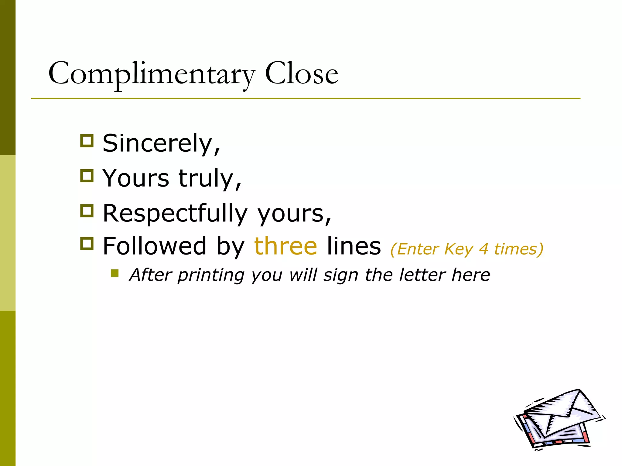 Lecture 05 writing a business letter | PPT