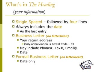 Lecture 05 writing a business letter | PPT