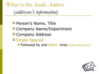 Lecture 05 writing a business letter | PPT