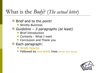 Lecture 05 writing a business letter | PPT