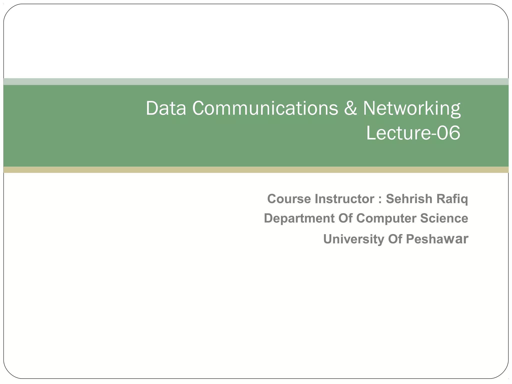 Lecture 06 | PPT