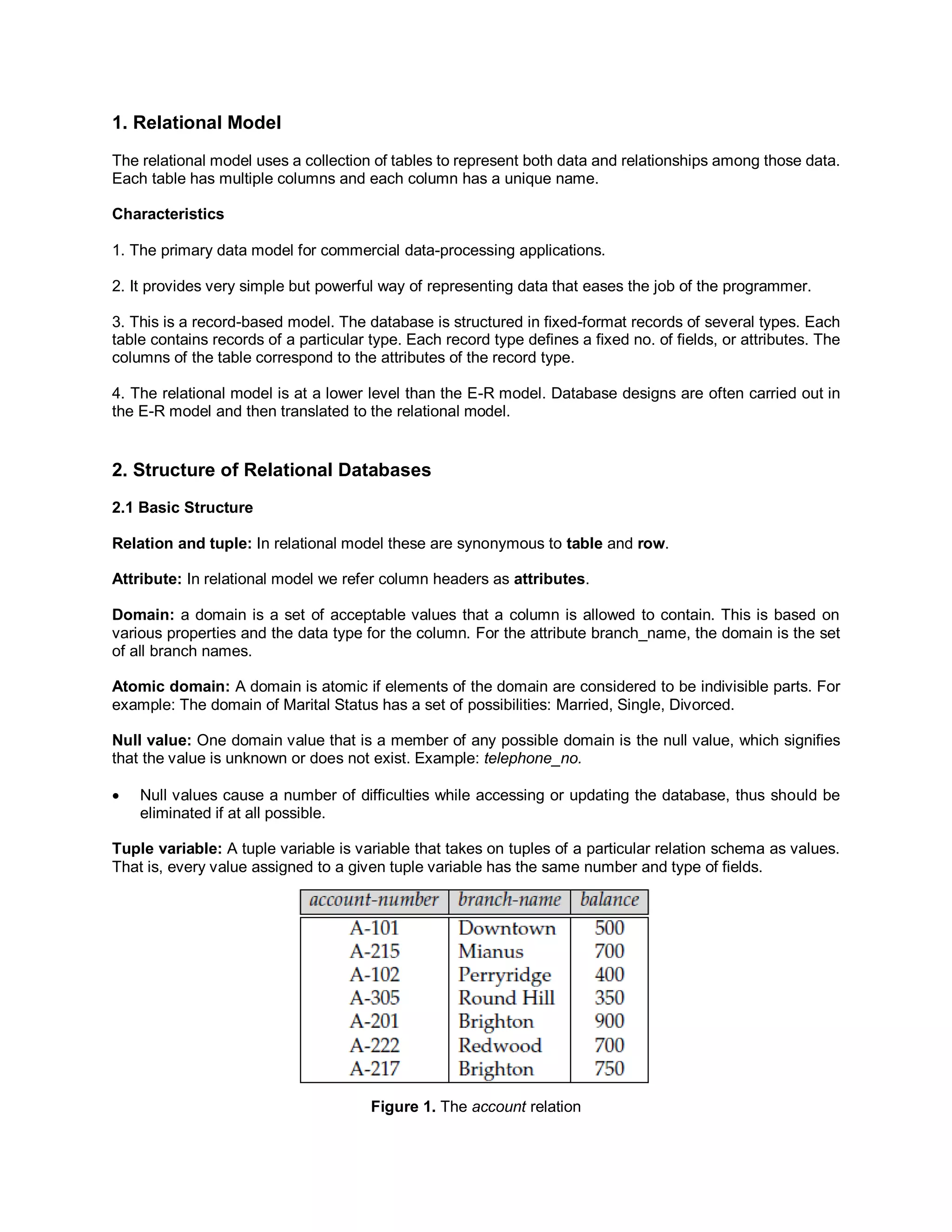 Relational Model | PDF