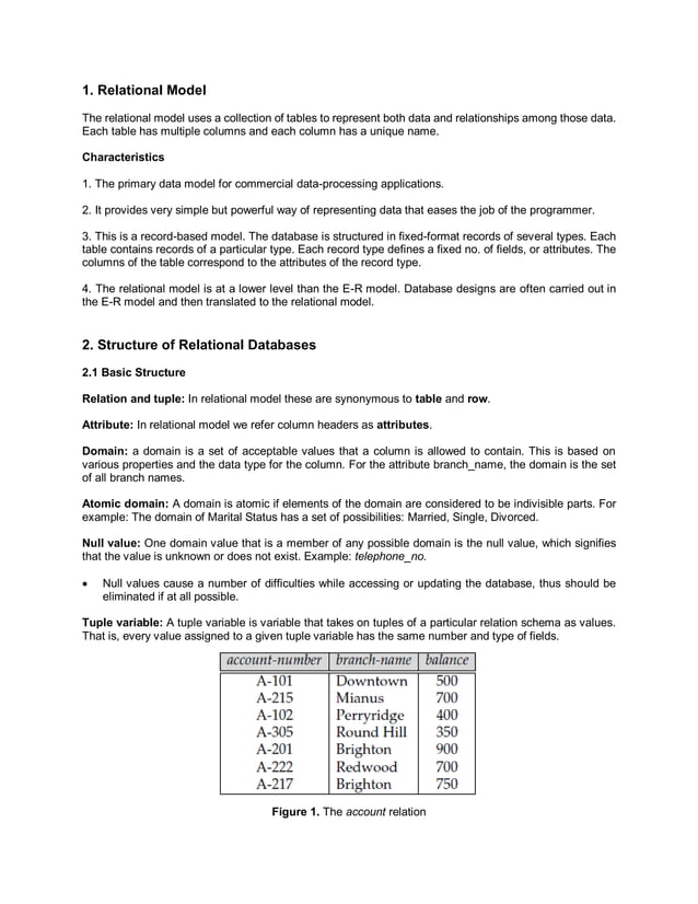 Relational Model | PDF