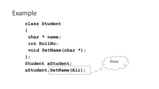 [OOP - Lec 07] Access Specifiers | PPTX