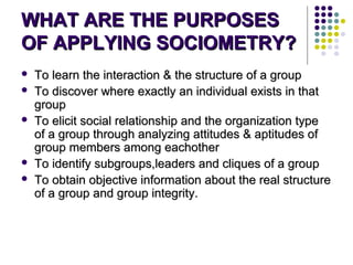 Lecture 08 sociometry | PPT