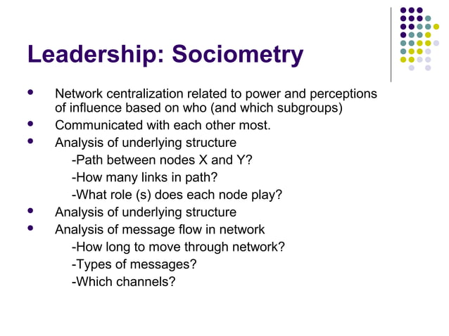 Lecture 08 sociometry | PPT