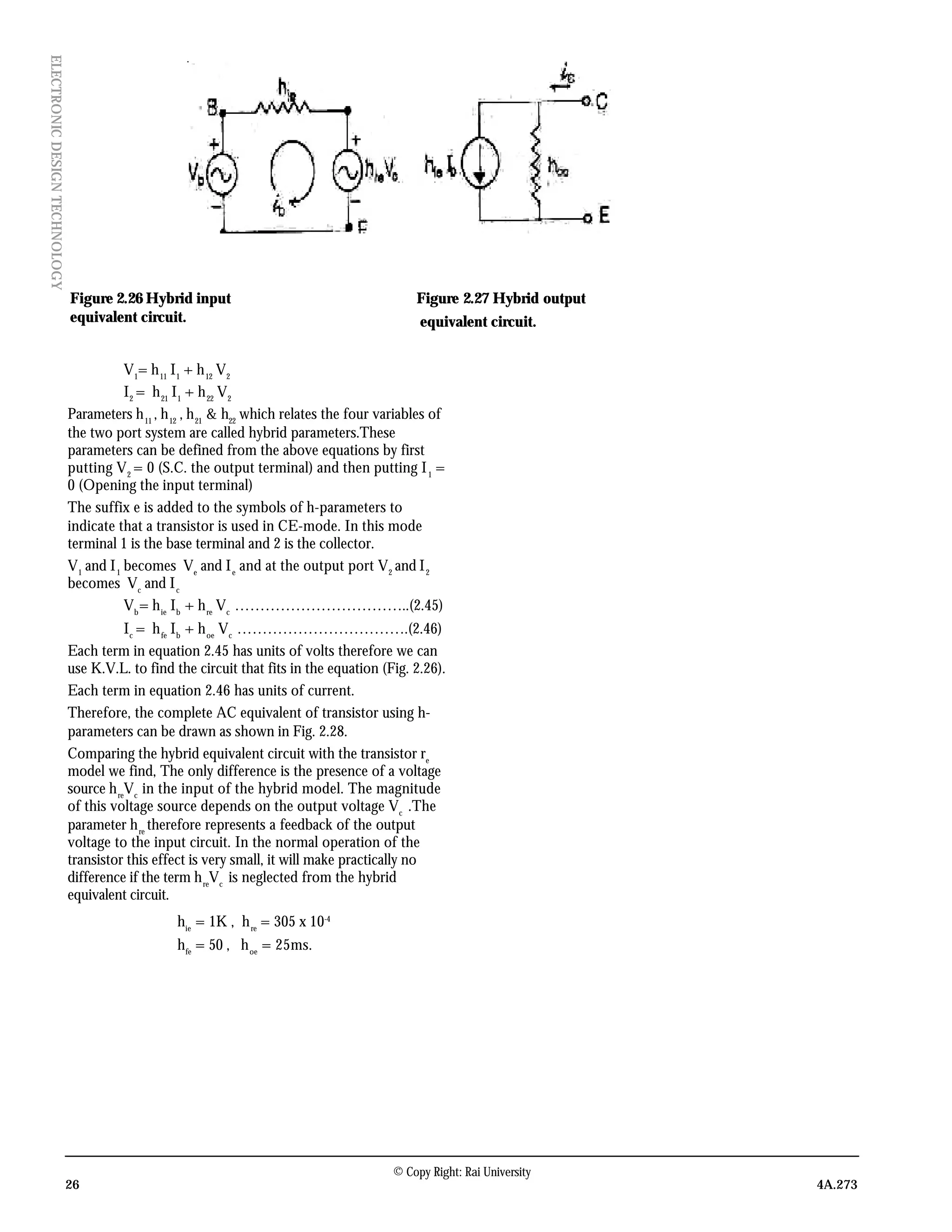 Lecture 07 transistor re model | PDF
