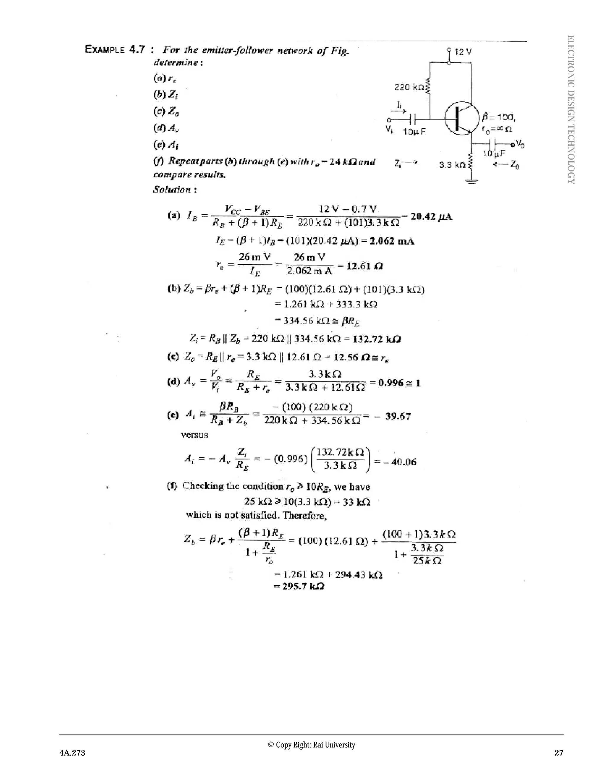 Lecture 07 transistor re model | PDF