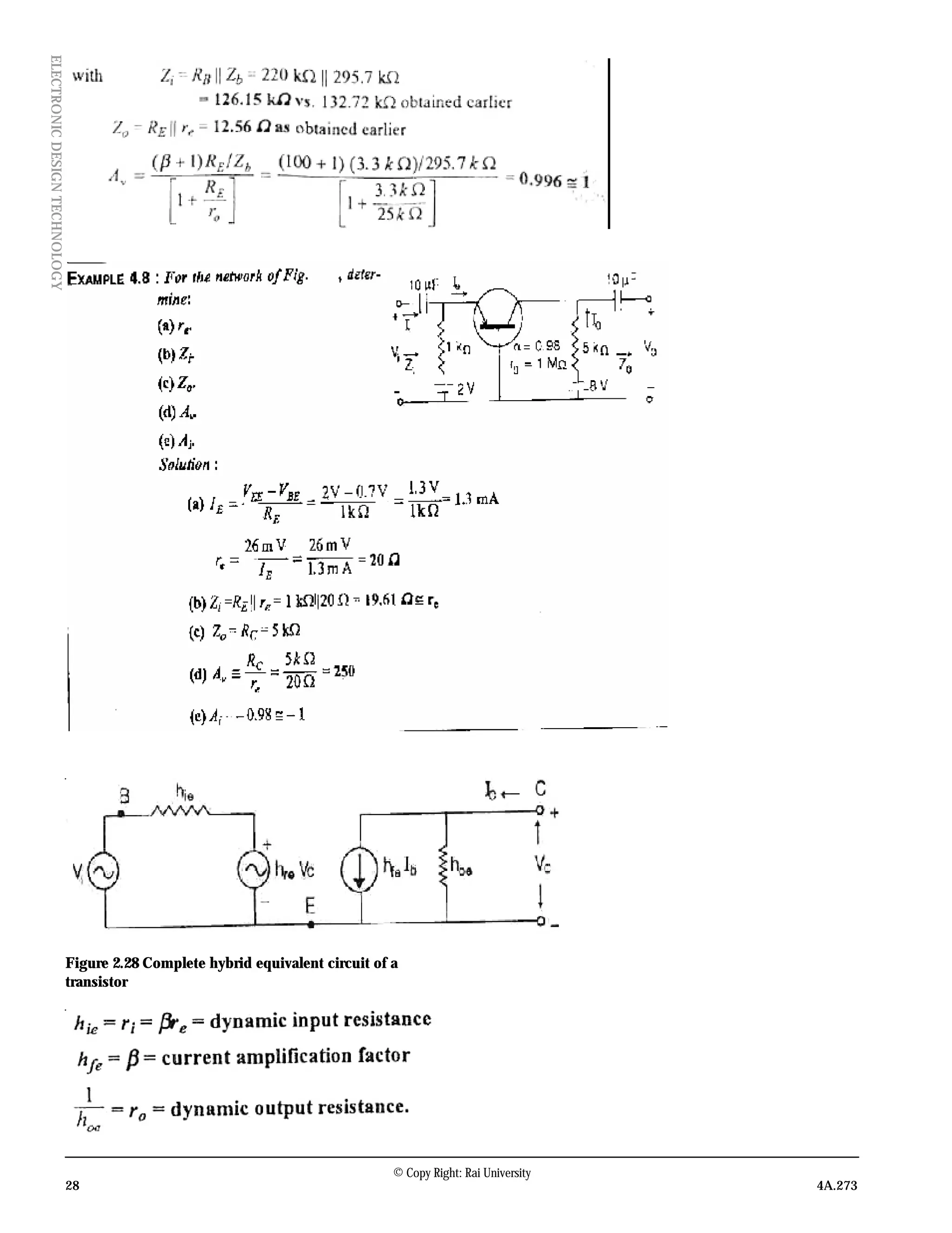 Lecture 07 transistor re model | PDF