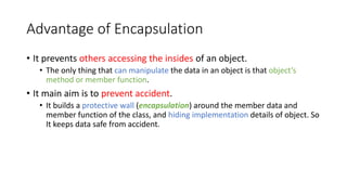 [OOP - Lec 08] Encapsulation (Information Hiding) | PPTX