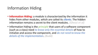 [OOP - Lec 08] Encapsulation (Information Hiding) | PPT