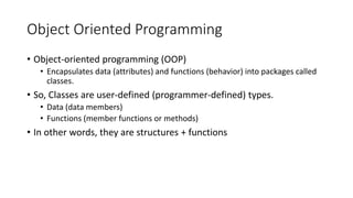 [OOP - Lec 09,10,11] Class Members & their Accessing | PPT