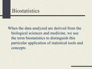 Biostatics | PPT | Science