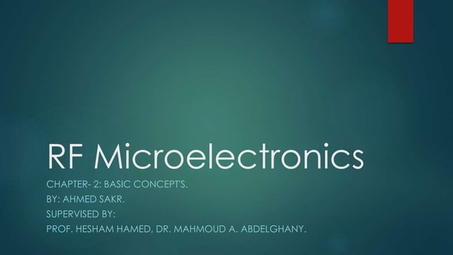RF Microelectronics - Basic concepts - nonlinearity | PPTX | Physics ...