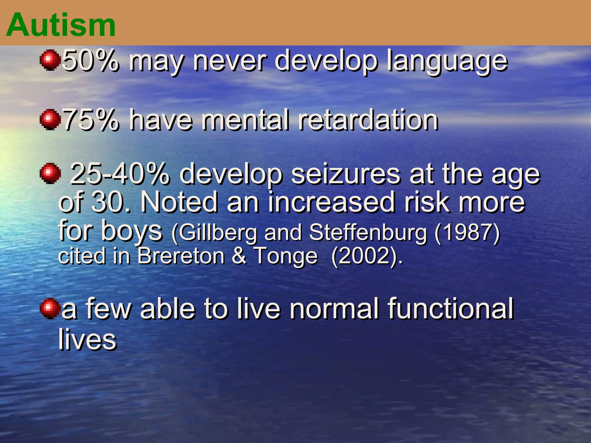 Autism Spectrum Disorder | PPT