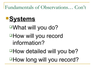Introduction: What is Observation? | PPT