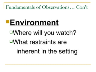 Introduction: What is Observation? | PPT