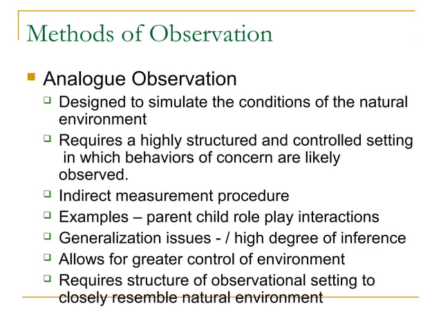 Introduction: What is Observation? | PPT | Parenting Babies and ...