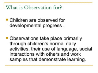 Introduction: What is Observation? | PPT