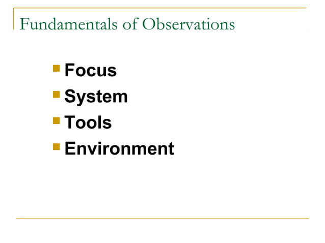 Introduction: What is Observation? | PPT | Parenting Babies and ...