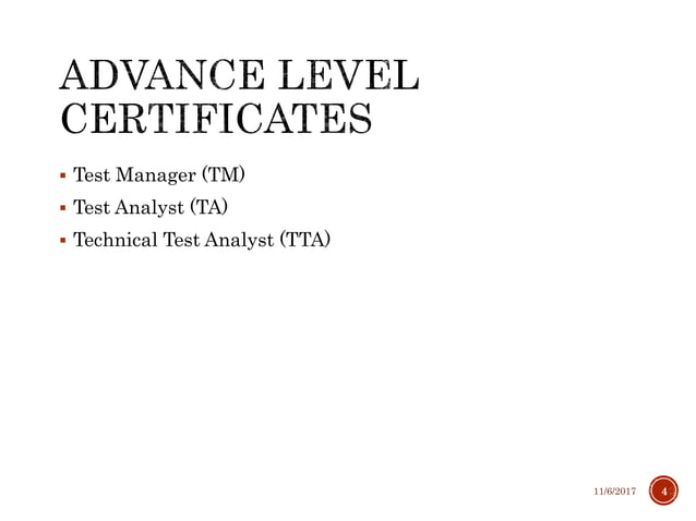 Technical Test Analyst - Introduction | PPT