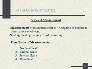 Meaning of statics and introduction to Biostatics | PPT
