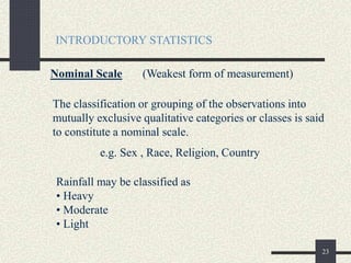 Meaning of statics and introduction to Biostatics | PPT