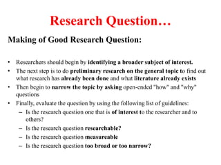 Lecture 1. Introduction of research | PPTX