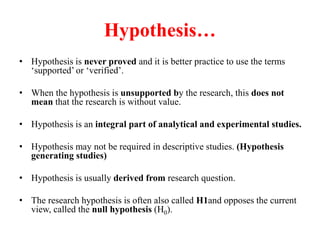 Lecture 1. Introduction of research | PPTX
