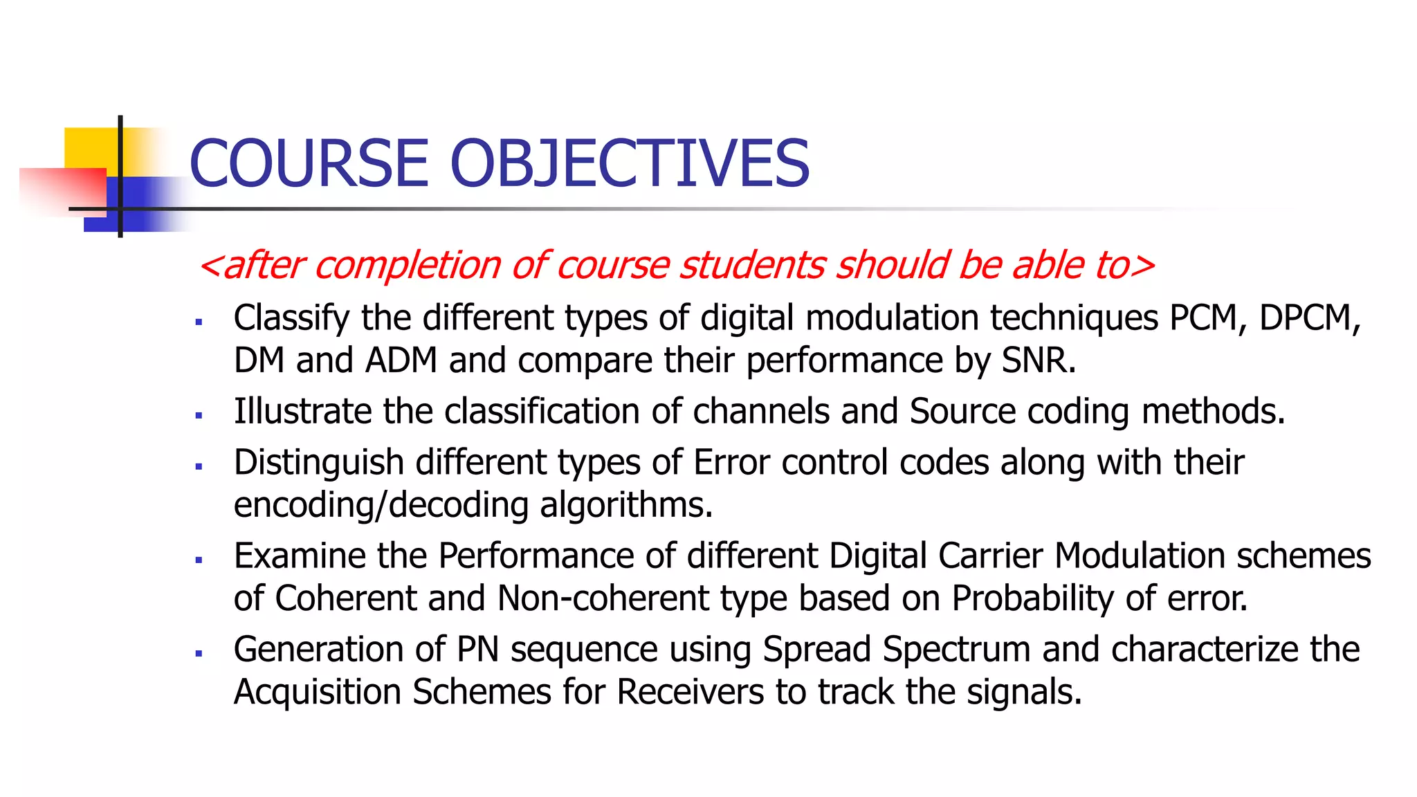 UNIT-1 Elements of Digital Communication | PPTX