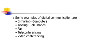 UNIT-1 Elements of Digital Communication | PPTX