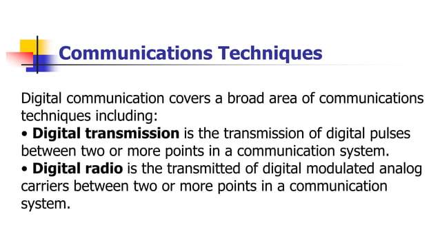 UNIT-1 Elements of Digital Communication | PPTX | Digital Audio ...
