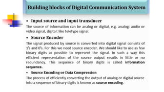 UNIT-1 Elements of Digital Communication | PPTX