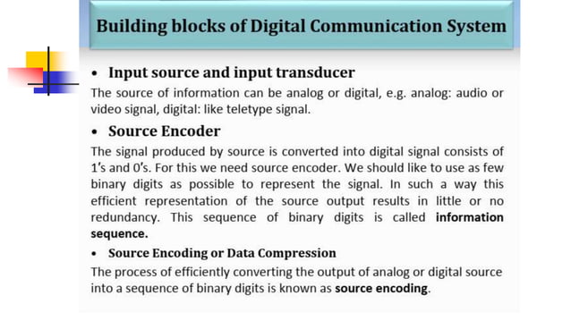 UNIT-1 Elements of Digital Communication | PPTX | Digital Audio ...