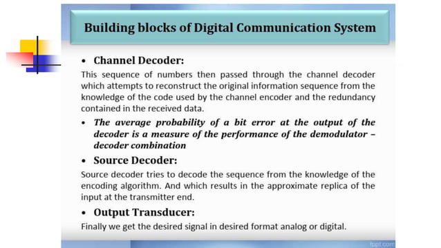 UNIT-1 Elements of Digital Communication | PPTX | Digital Audio ...