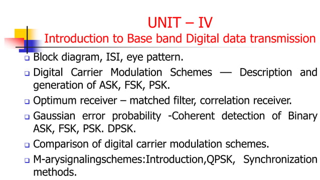 UNIT-1 Elements of Digital Communication | PPTX | Digital Audio ...