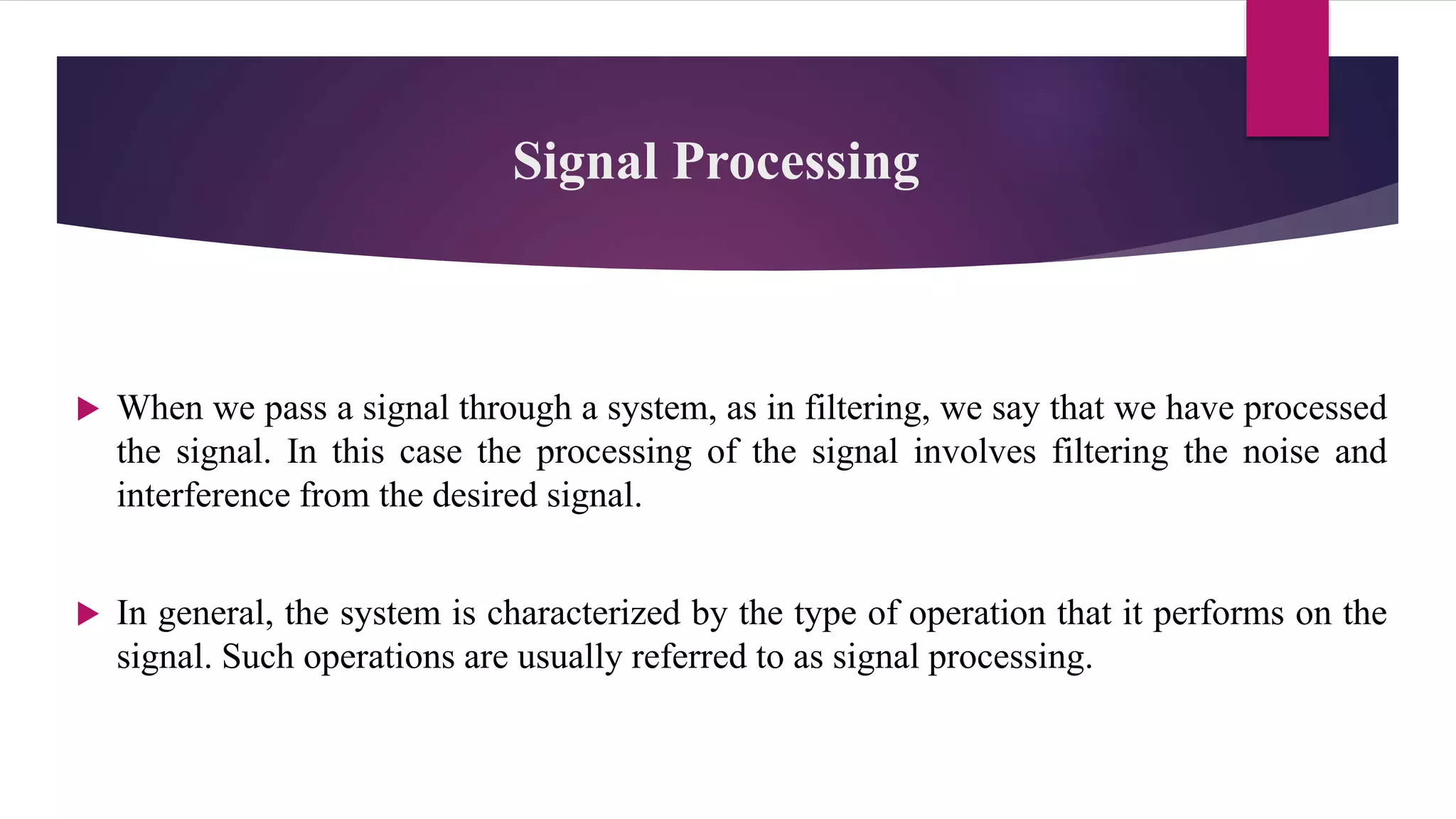 Digital Signal Processing Lecture 1 Pptx Digital Audio Computer