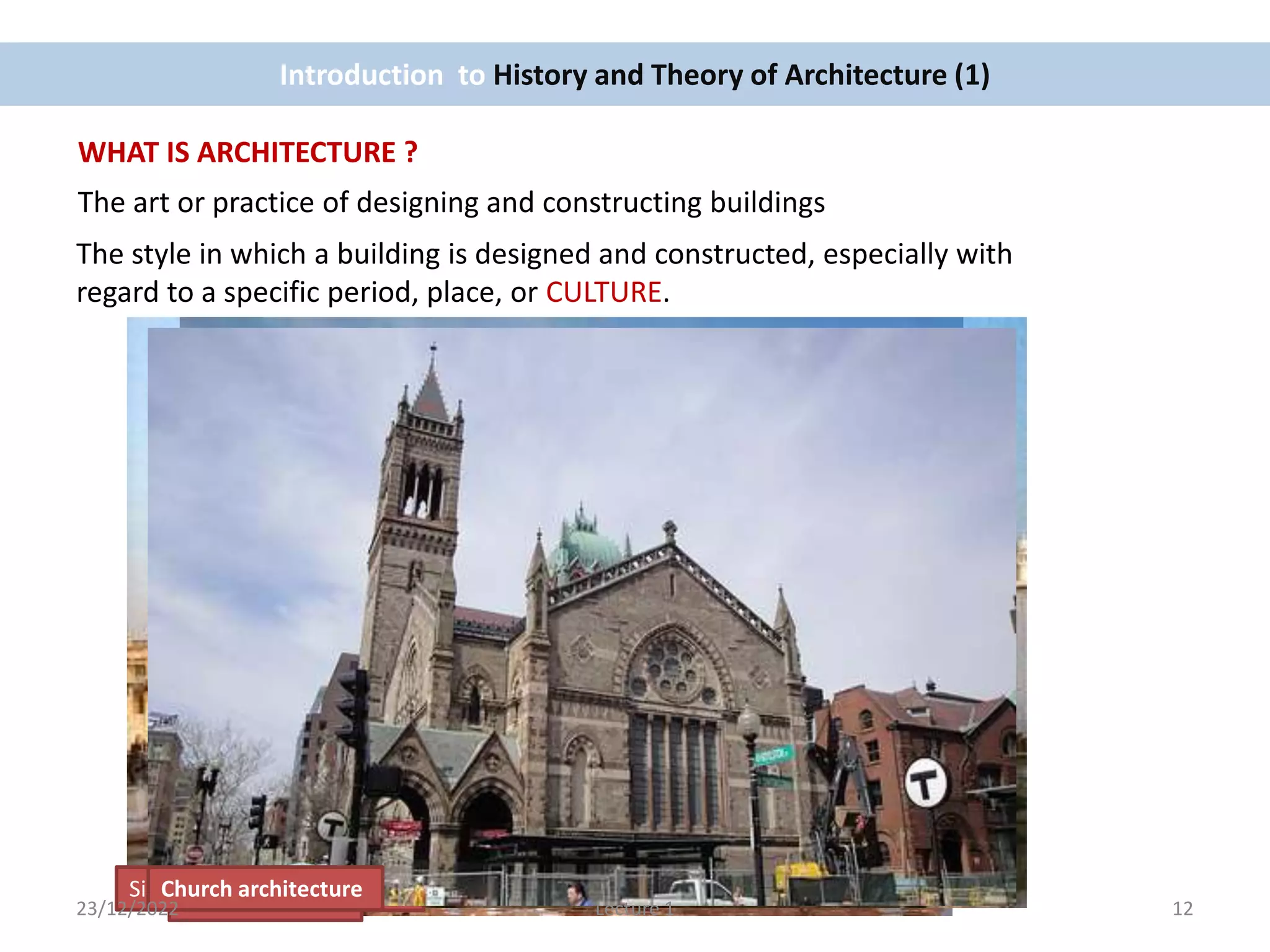 History of architecture 1 - Lecture-1.ppt