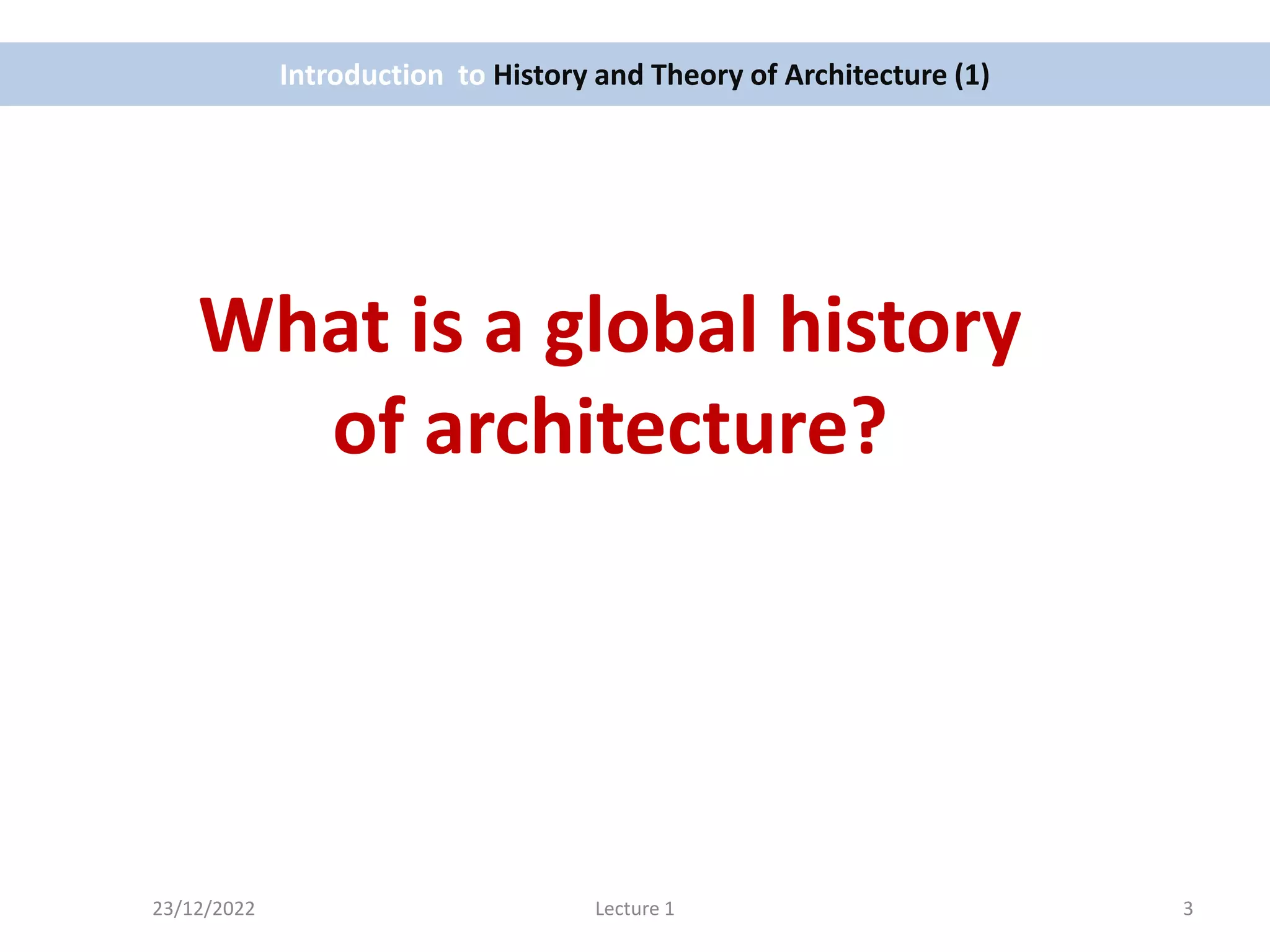 History of architecture 1 - Lecture-1.ppt