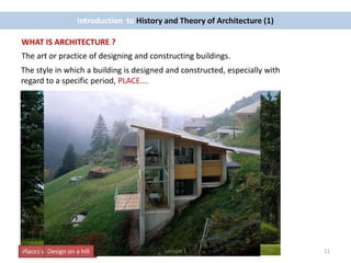 History of architecture 1 - Lecture-1.ppt